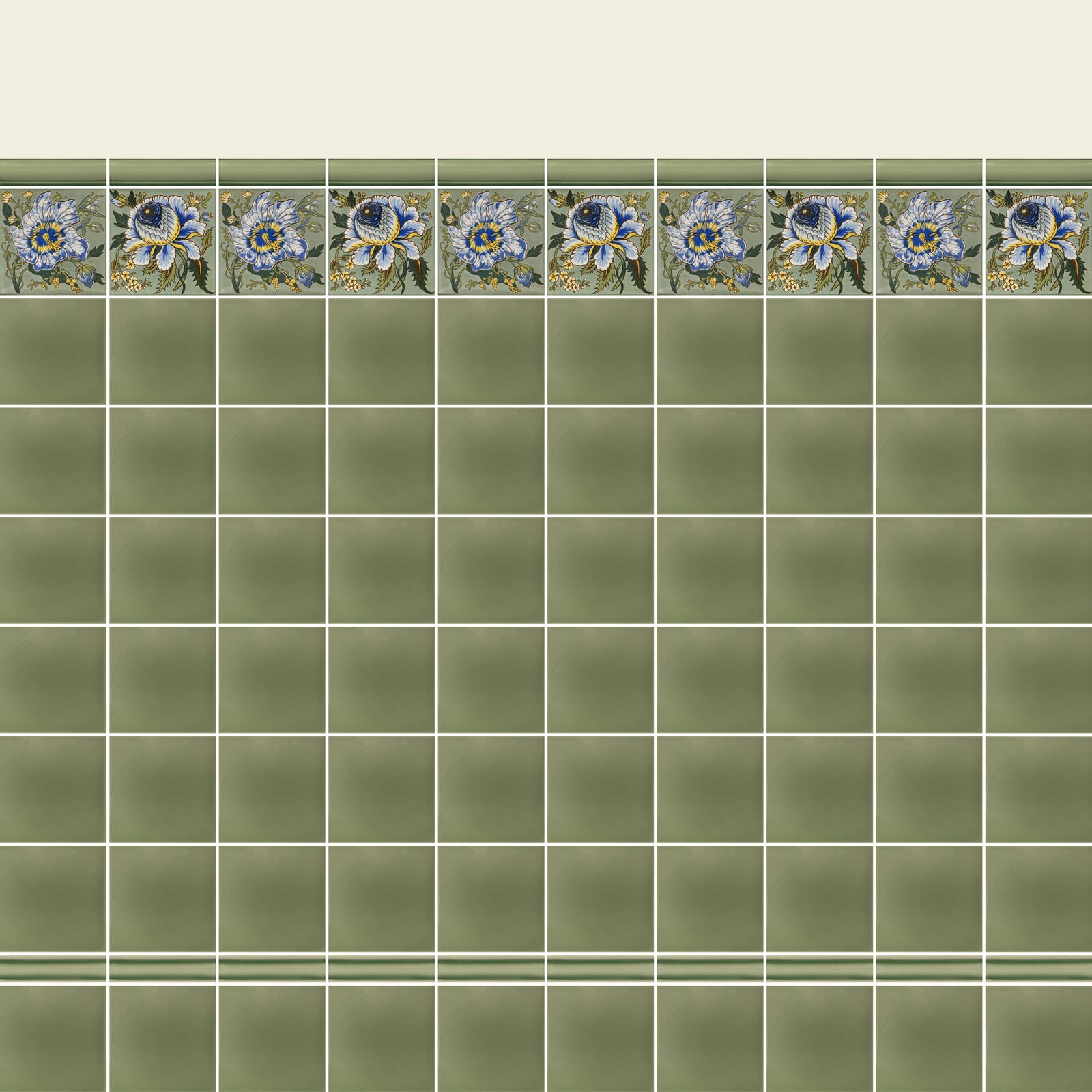 MARLOWE DADO Tiles - Sage – House of Hackney US